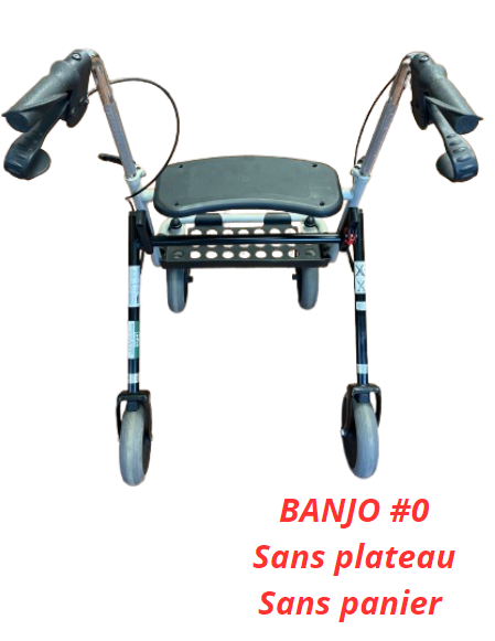 Rollator 4 roues pliant : INVACARE - BANJO - LRMDM - Matériel Médical